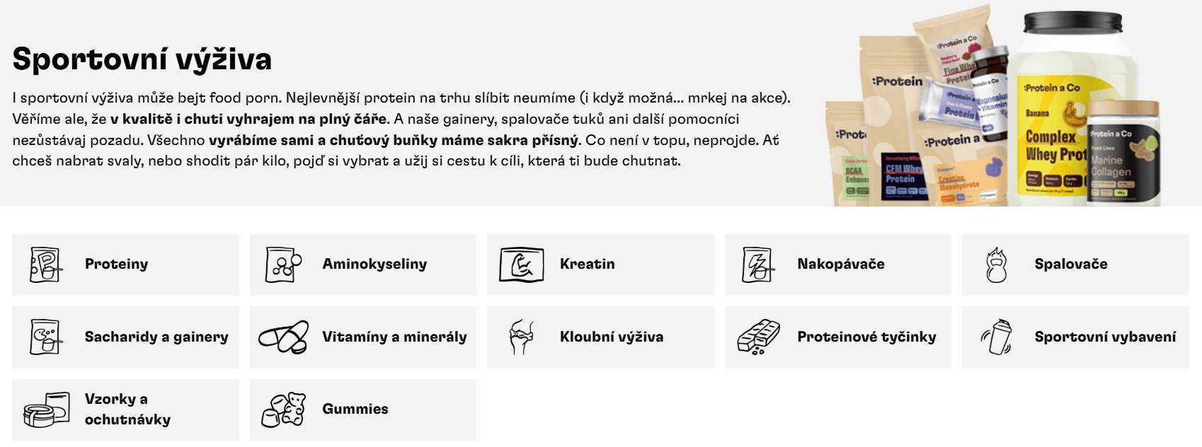 Protein & Co. - nabídka produktů na hubnutí a pro sportovce - Human.cz